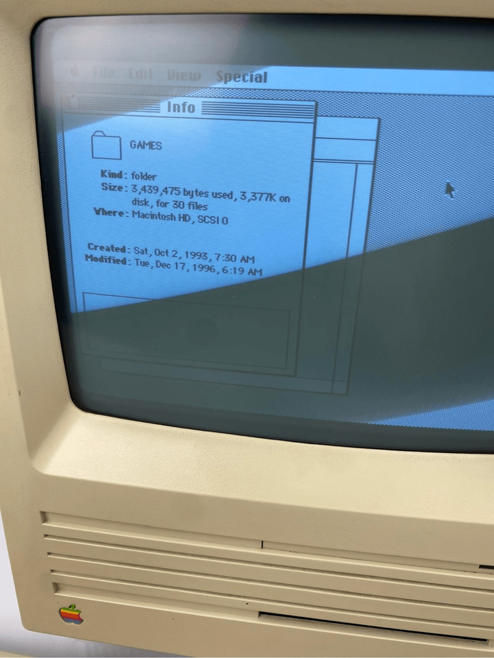 Vintage 1988 Apple Macintosh SE M5011 Computer W/Keyboard & Mouse ...