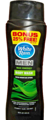 White Rain Men Max Energy Body Wash Fresh Mountain Spring 15 Ounce | eBay