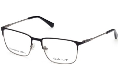 GANT GA 3241 002 Black Half-Rimless Plastic Optical Eyeglasses Frame 53 ...