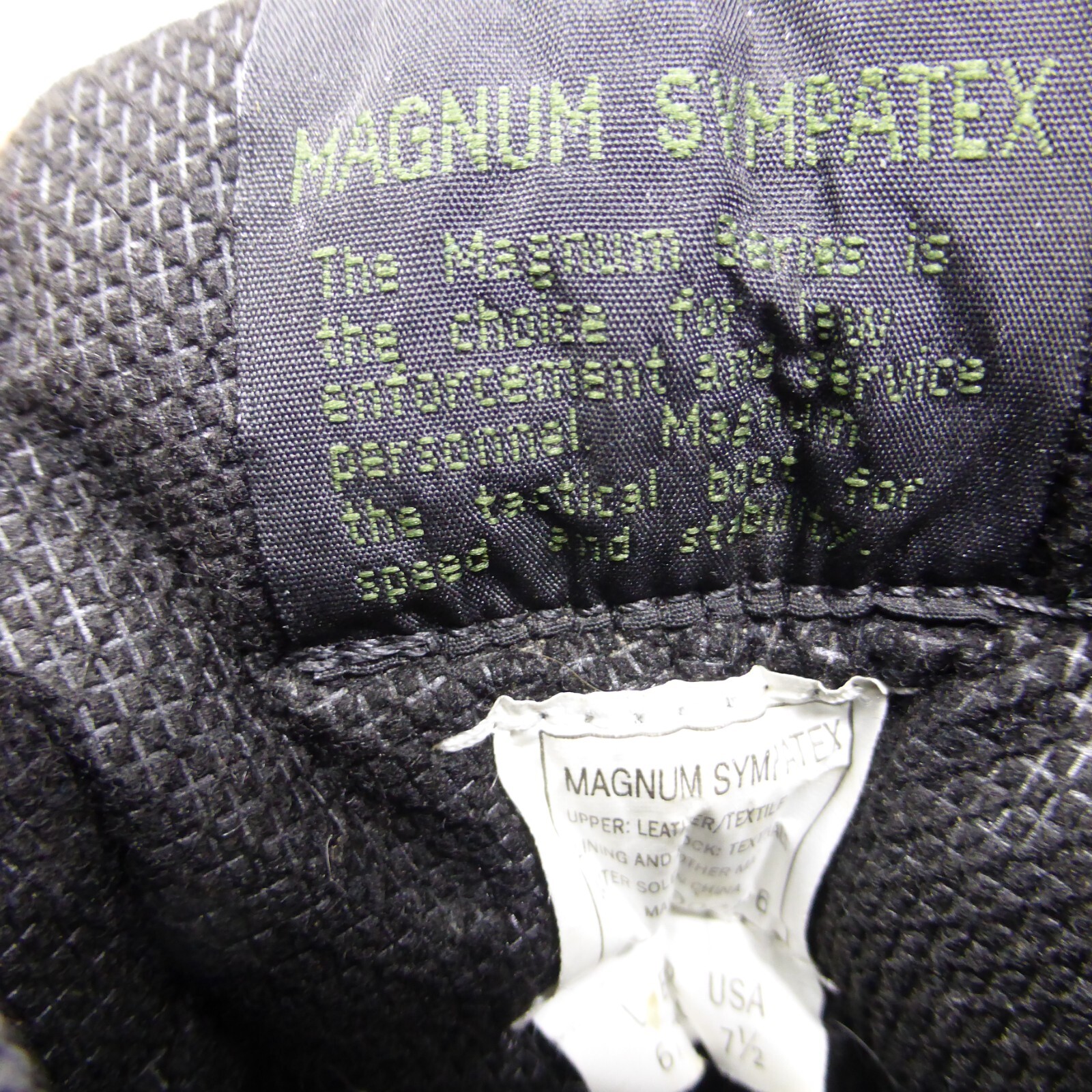 Hi-Tec Magnum SympaTex Leather Combat Work Boots Oil Resistant EU40 UK6 ...