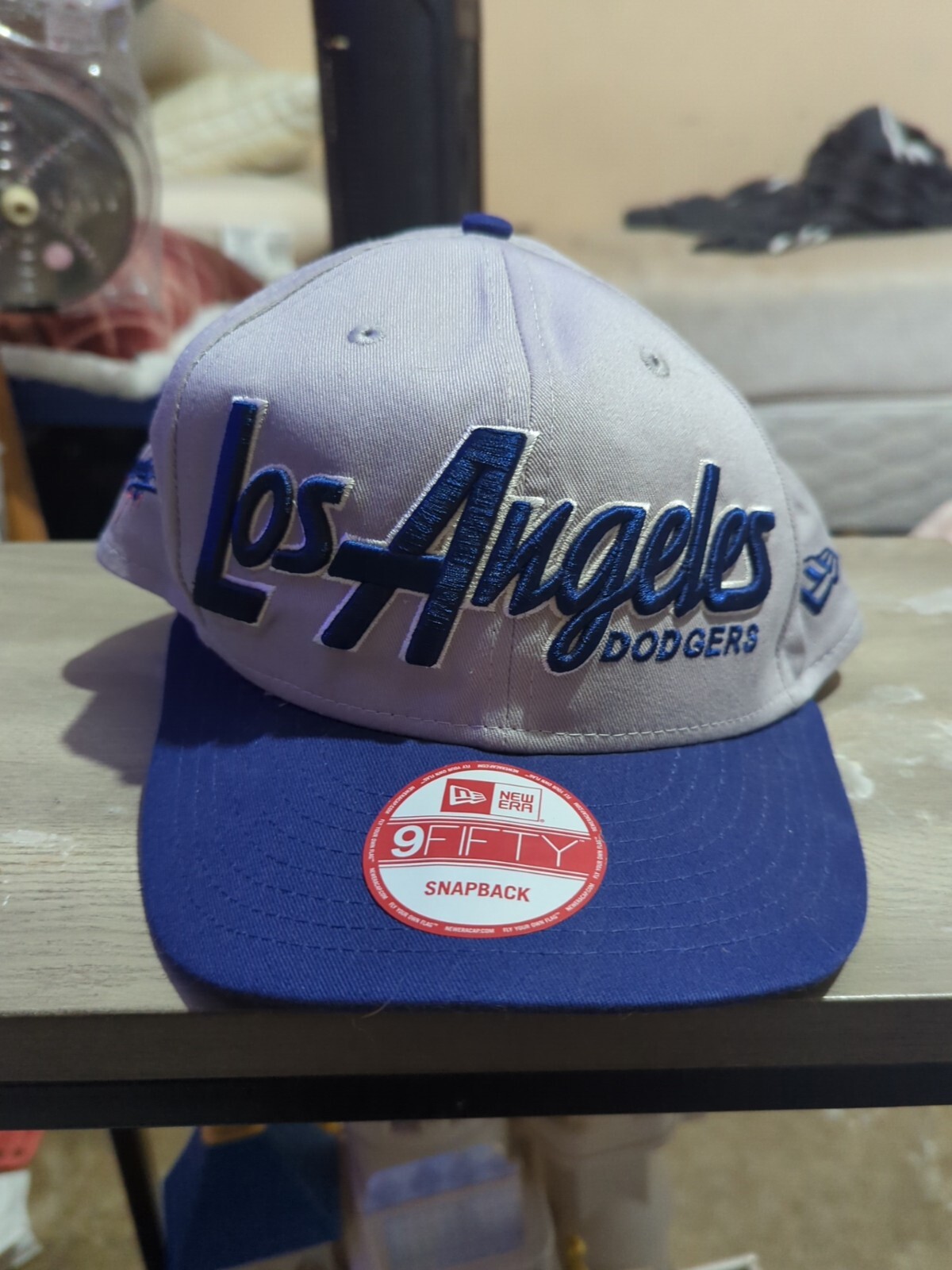 NWoT Los Angeles Dodgers Script New Era 9FIFTY Snapback Gray MLB ...