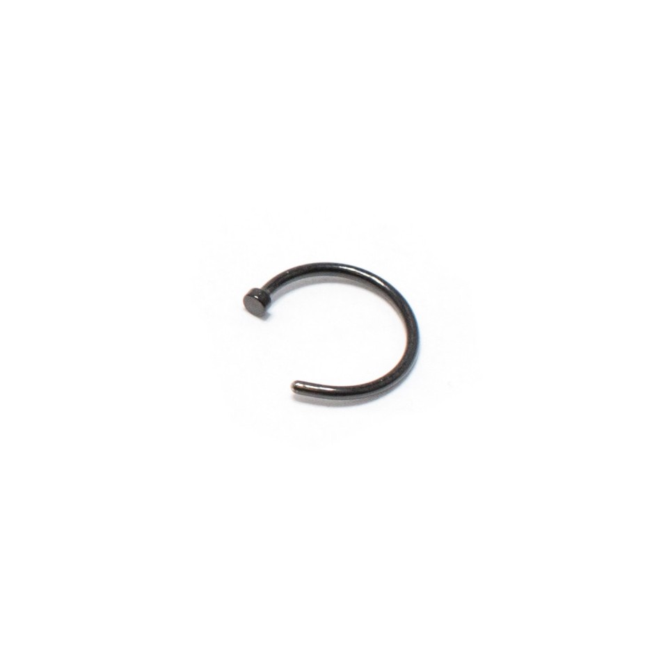 22G 20G 18G Nose Ring Hoop Stud 3 Anodized Titanium Surgical Steel Nose ...