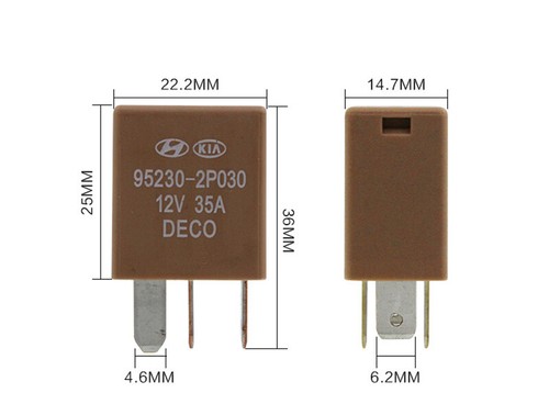 5PCS DECO 95230-2P030 12VDC 35A Automotive Relay 4 Pins | eBay