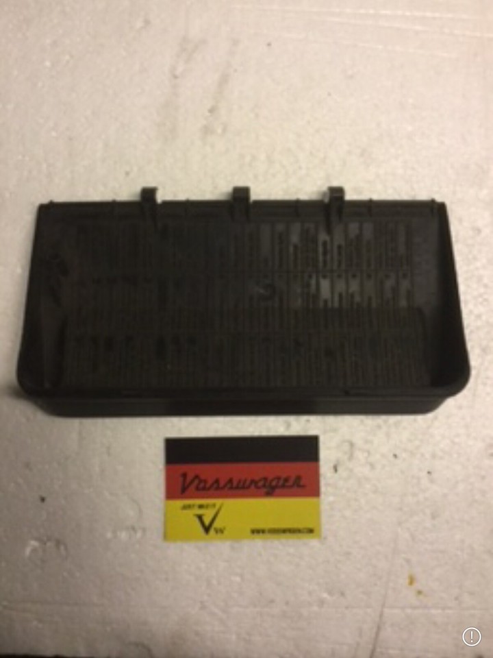 VW GOLF JETTA JETTA CE2 BLACK FUSEBOX FUSE BOX BOARD FUSEBOARD COVER ...