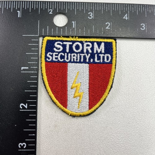 Police / Security Related Patch STORM SECURITY LTD. 90RA | eBay
