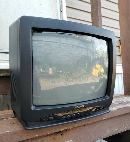 Sansui TVM1313 14" CRT TV Vintage Retro Gaming Television Vintage Video ...