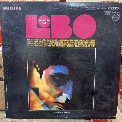 LOBO Presenting Edu Lobo- LP 1969 White Label Promo Philips STEREO ...