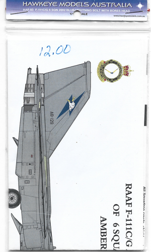 Hawkeye Models Australia Raaf F-111C/G Décalques 1/144 | eBay