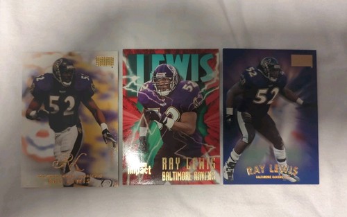 RAY LEWIS 3 Card Lot Skybox Premium Baltimore Ravens | eBay UK
