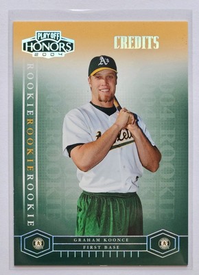 2004 Playoff Honors - Graham Koonce Silver Credits /50 RC (248 ...
