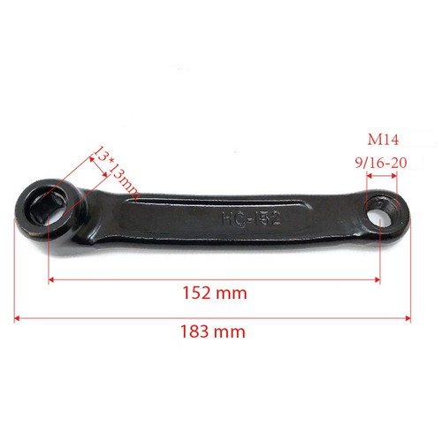 152mm Left/Right Iron Crank for Indoor Bike Compatible with Most ...