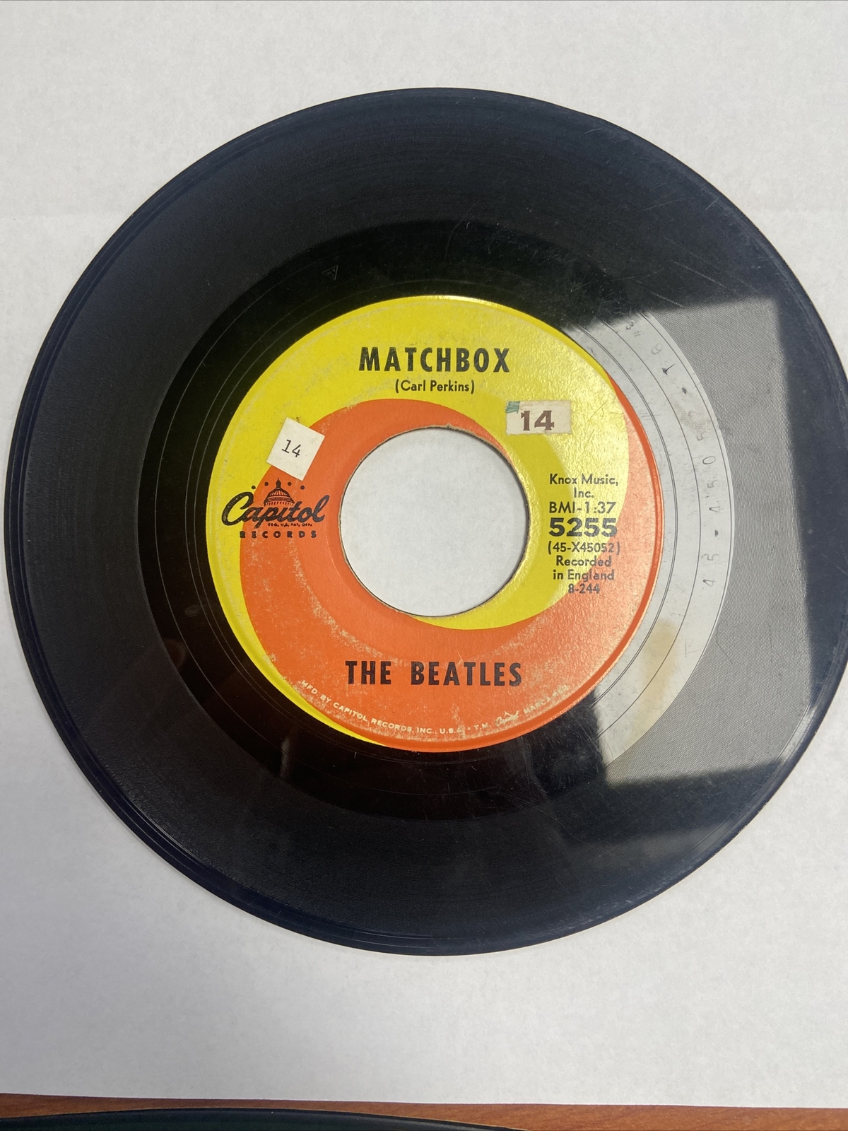 Rock 45 The Beatles - Matchbox / Slow Down On Capitol Records | eBay
