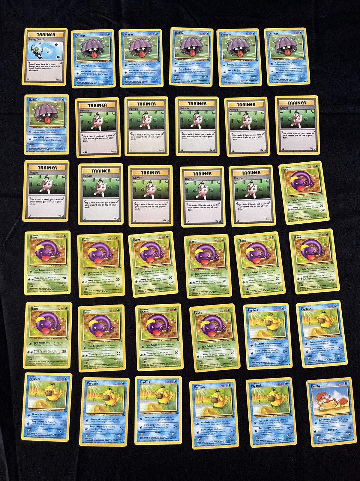 Pokemon TCG Fossil 88 Card Lot TCG B | eBay