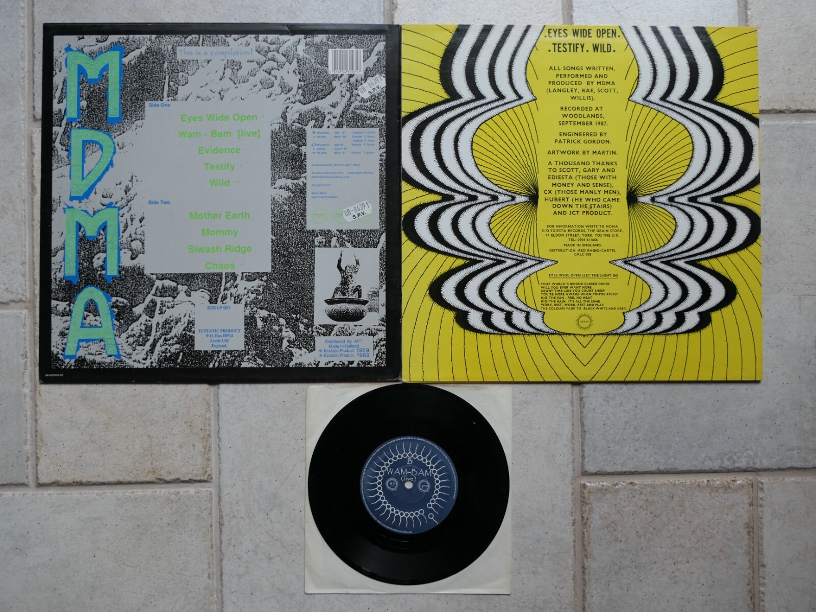 MDMA Same ECS lLP 001 & MDMA Eyes Wide Open 12" Maxi & MDMA - Evidence ...