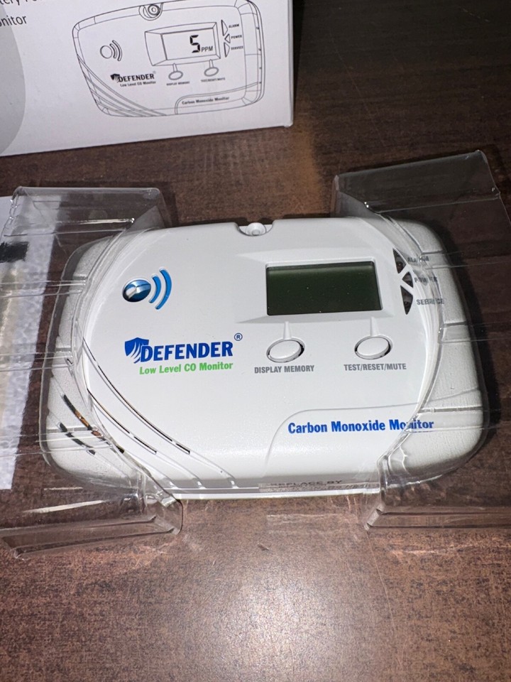 NEW DEFENDER LL6170 LOW LEVEL CO MONITOR SEALED LITHIUM BATTERY POWERED ...