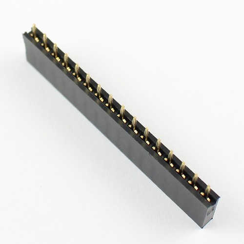 50Pcs 2.54mm Pitch 1x16 Pin 16 Pin Female Single Row Straight Header ...