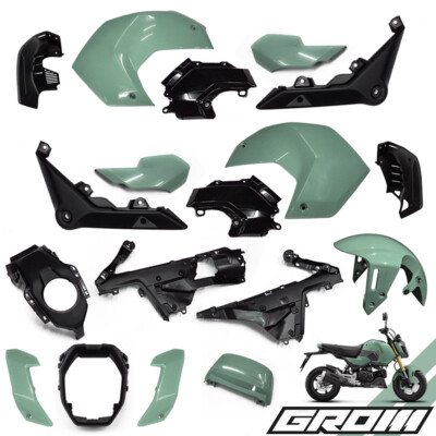 18PC BODY PANELS FRAME BODY GREEN GRN FOR HONDA NEW GROM GROM 125 2022 ...