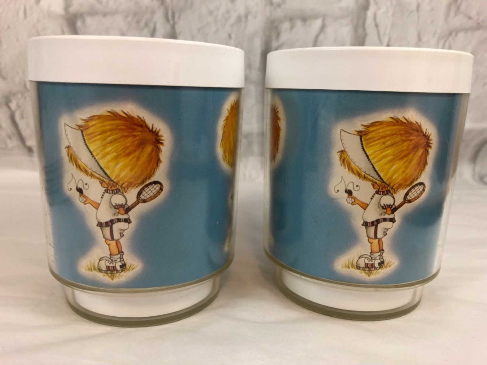 Vintage 1973 Lynn Santarlasci Mop Tops Basketball Themo Serv Coffee Mug ...