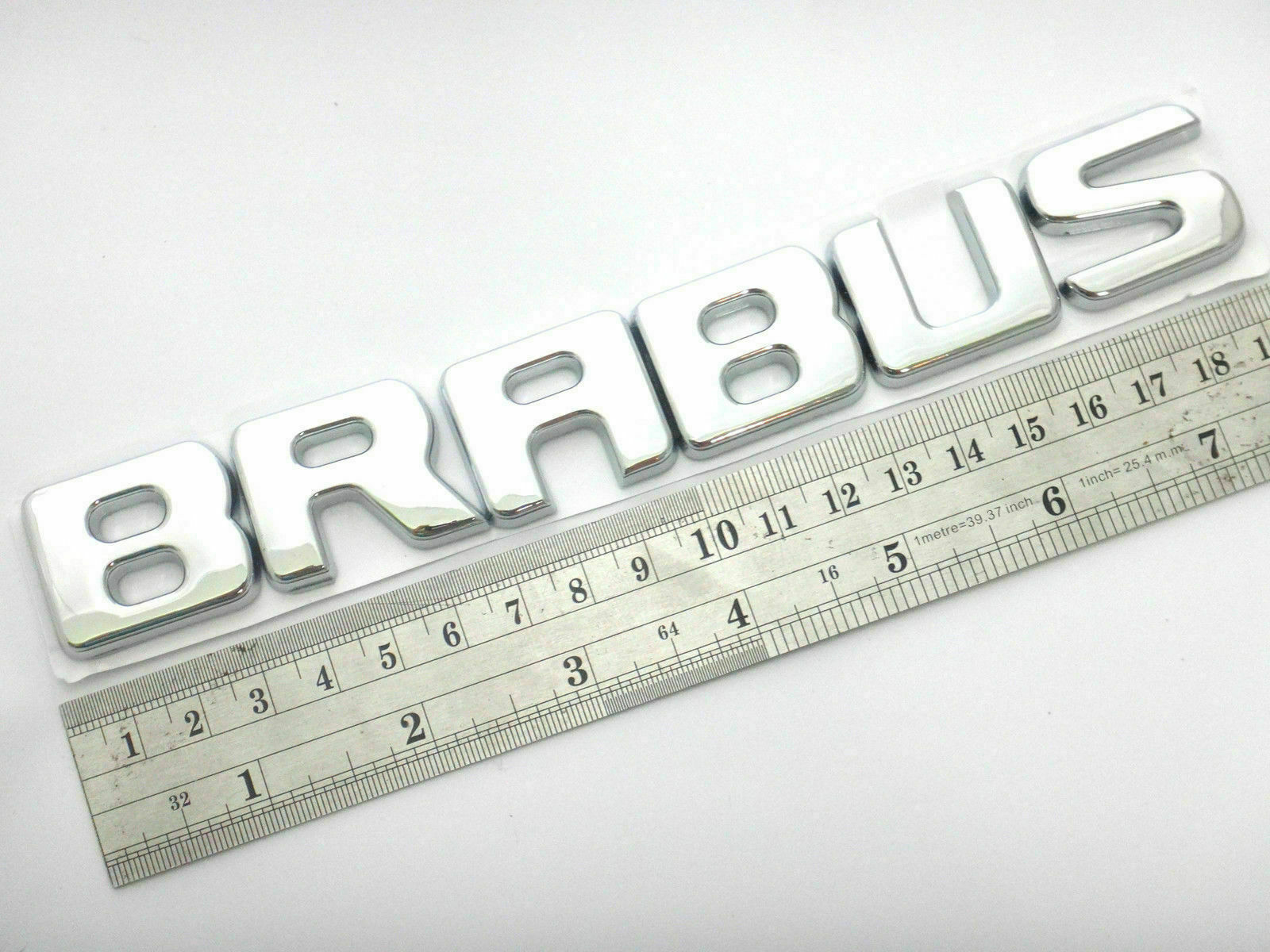 1 NEW METAL 3D BRABUS TRUNK BADGE Letter Side Fender Rear Tailgate ...