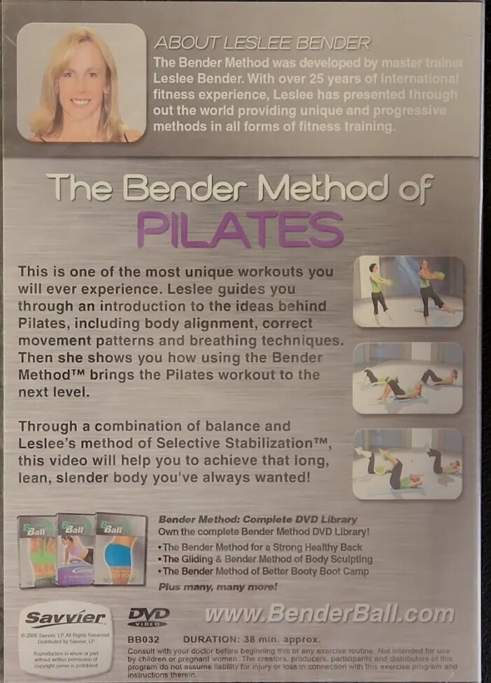 BENDER BALL • The Bender Method of Pilates (NEW/SEALED DVD, 2006). FAST ...