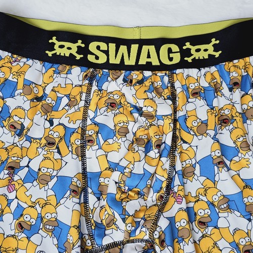 SWAG The Simpsons 5" Boxer Briefs Mens Sz Sm Homer Simpson Fathers Day ...
