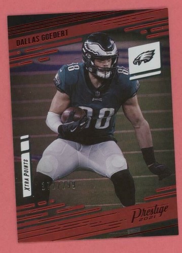 Dallas Goedert 2021 Panini Prestige XTRA POINTS RED PARALLEL Card #110 ...