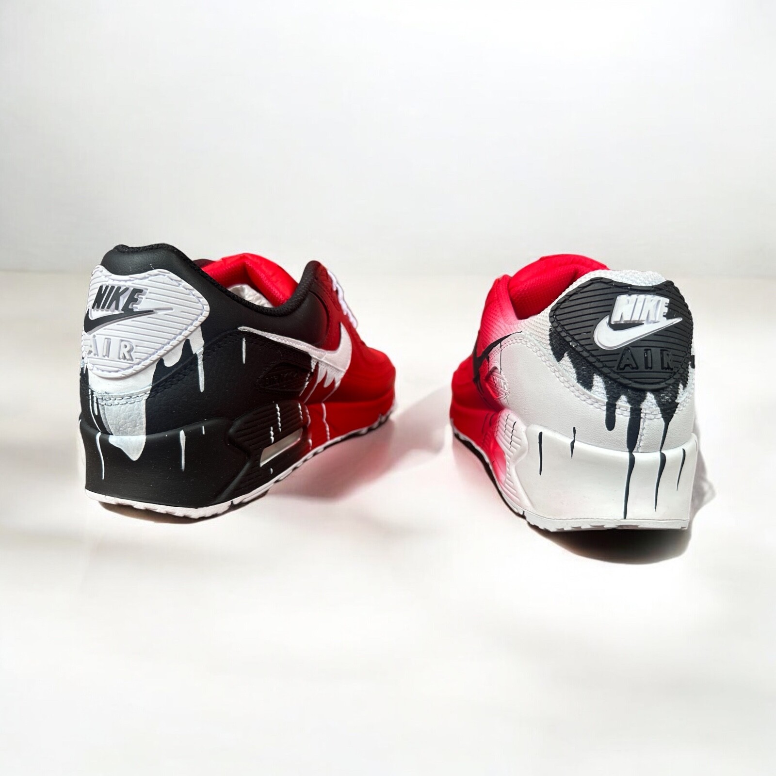 Custom Nike Air Max 90 Sneakers / Handmade Painted / Dripped Shoes ...
