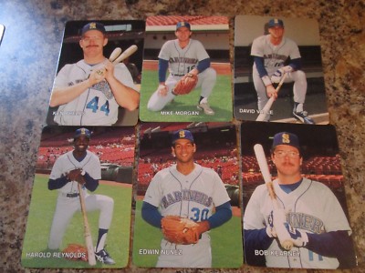 1987 SEATTLE MARINERS MOTHER'S COOKIES HAROLD REYNOLDS SINGLE PLAYER ...