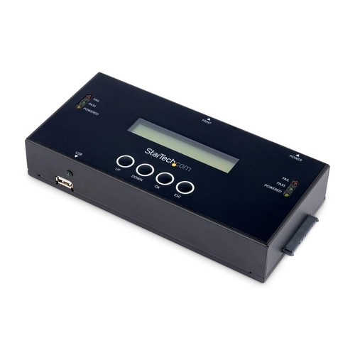 StarTech SATSASDUPE11 1:1 LCD Standalone SSD HDD Duplicator Clone Erase ...