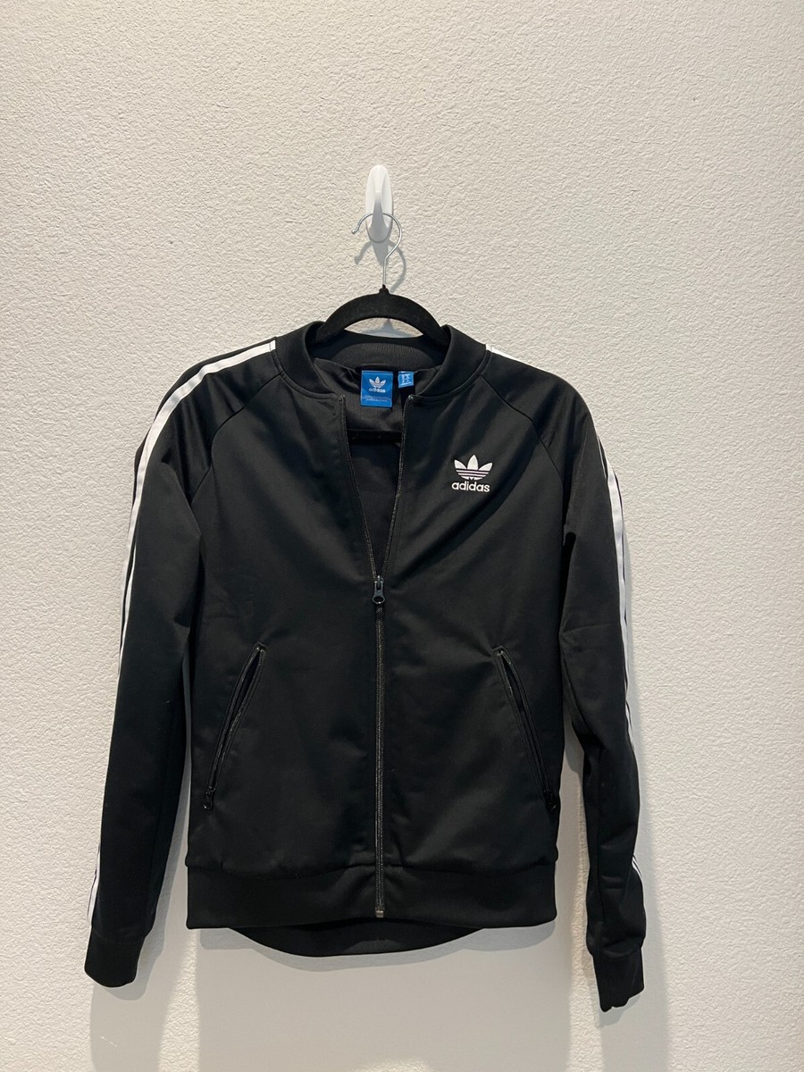 Adidas Firebird Womens Black White Track Top Jacket Size US Adidas Firebird Womens Black White Track Top Jacket Size US