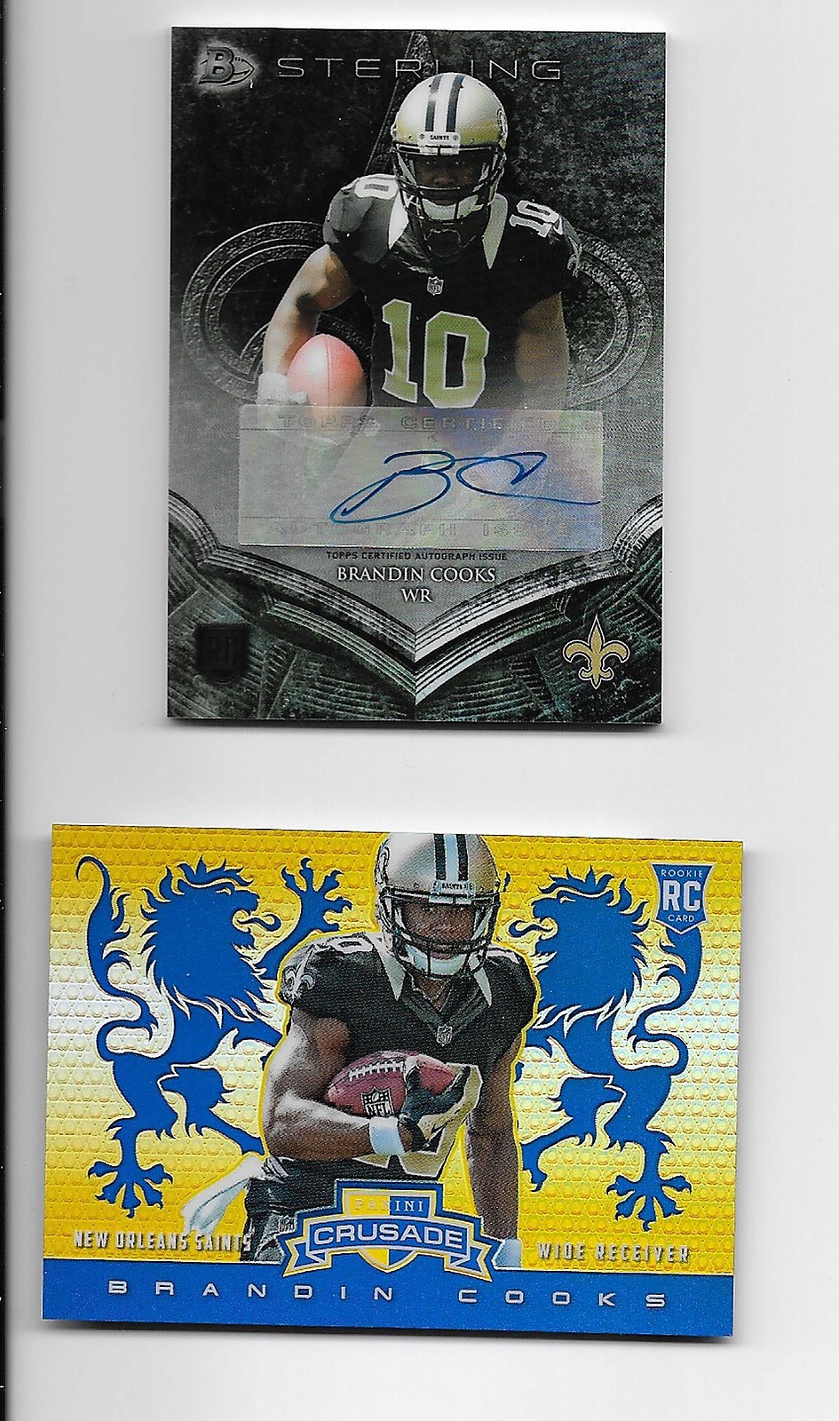 Brandin Cooks Rookie Autograph Bowman Sterling plus Crusade Signed | eBay