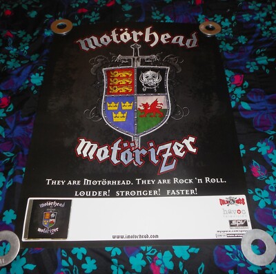 MOTORHEAD - MOTORIZER - ORIGINAL SINGLE-SIDED ON TOUR POSTER - 2008 | eBay