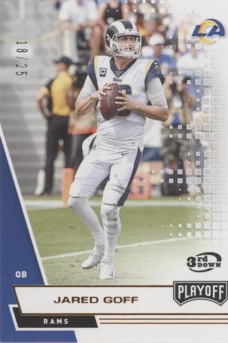 2020 Panini Playoff - Jared Goff #117 3rd Down /25 for sale online | eBay