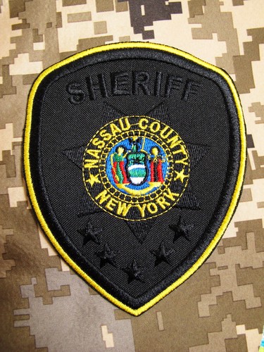 NASSAU COUNTY NEW YORK SHERIFF POLICE PATCH LARGE 5 stars i | eBay