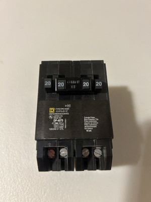 Square D HOMT2020220 20 A Miniature Circuit Breaker 785901101024| eBay