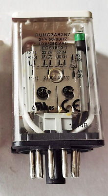 1PC RUMC3AB2B7 24VAC Intermediate Relay 10A 50/60Hz 11Pins | eBay
