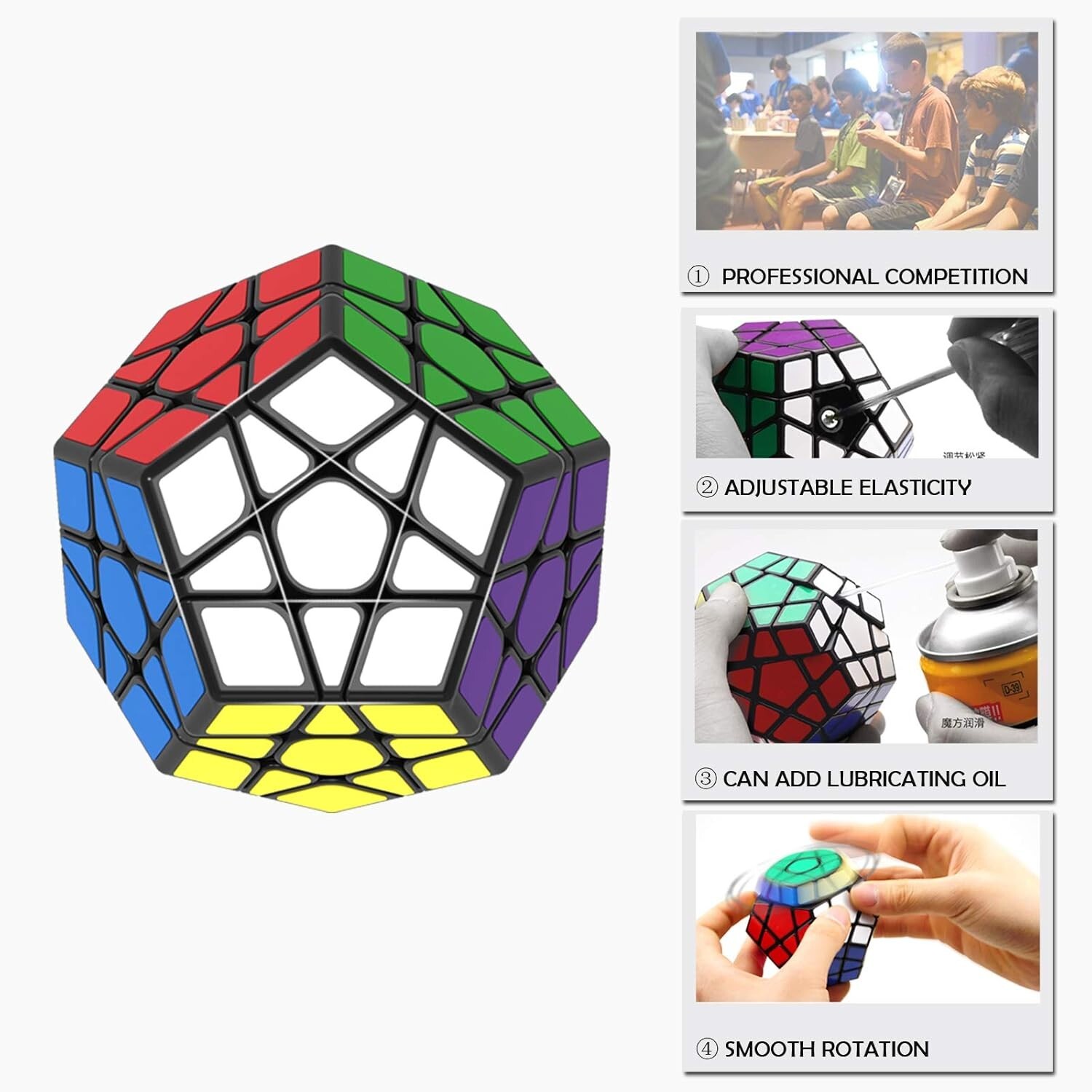 12 Sided QiYi Megaminx QiHeng Speed Cube Magic Twist 3D Puzzle Brain ...