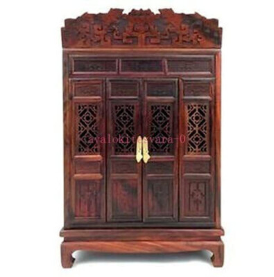 15x8x23.5cm Rosewood Portable Carved Shrine Butsudan Buddha Altar Zen ...