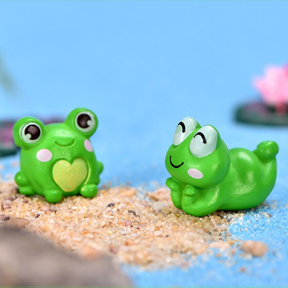 Figures Decor Miniature Frogs Micro Landscape Mini Statue Frog Ornament ...