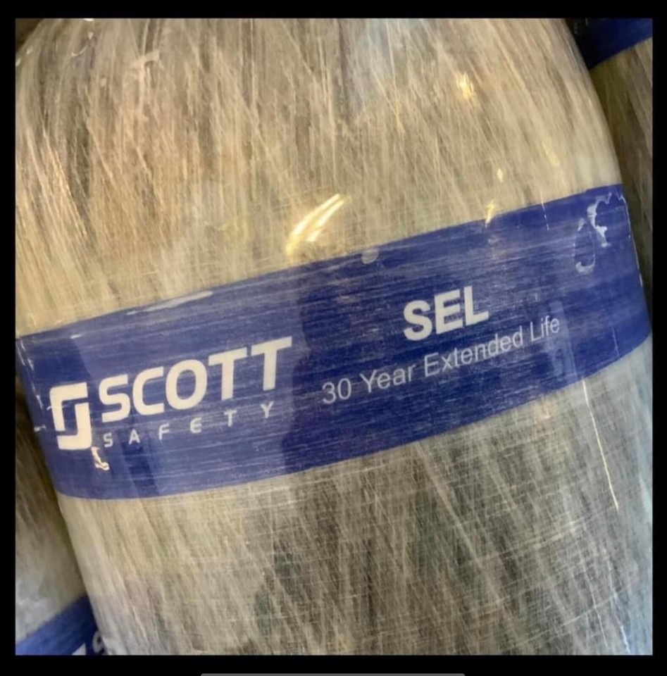 “30 Year SEL” Scott 4500PSI 45MIN Firefighter SCBA Bottle Tank Cylinder ...