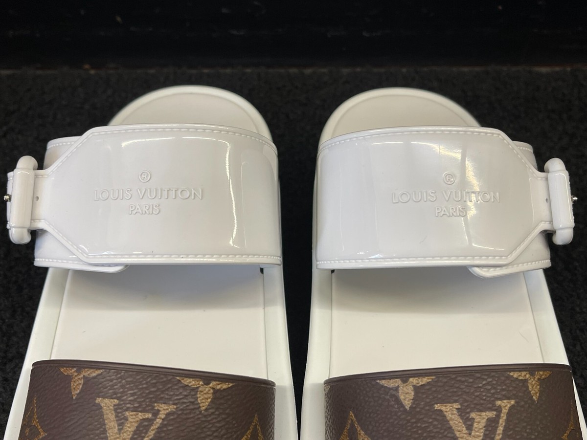 NICE! Louis Vuitton Sunbath Flat Mule Size 39 Women's US NICE! Louis Vuitton Sunbath Flat Mule Size 39 Women's US
