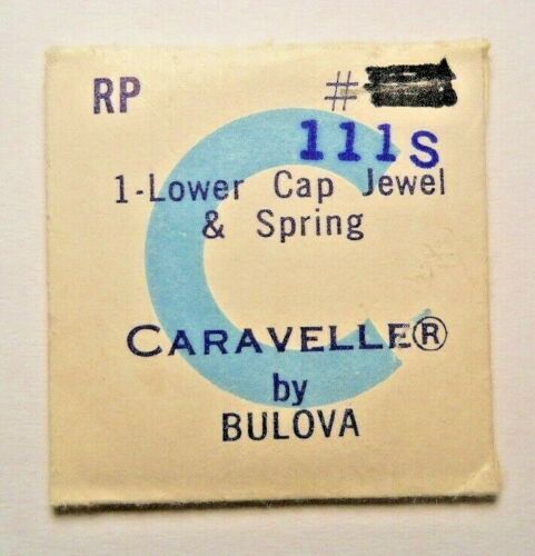 BULOVA CARAVELLE RP Watch Part #111S LOWER CAP JEWEL SPRING Factory ...