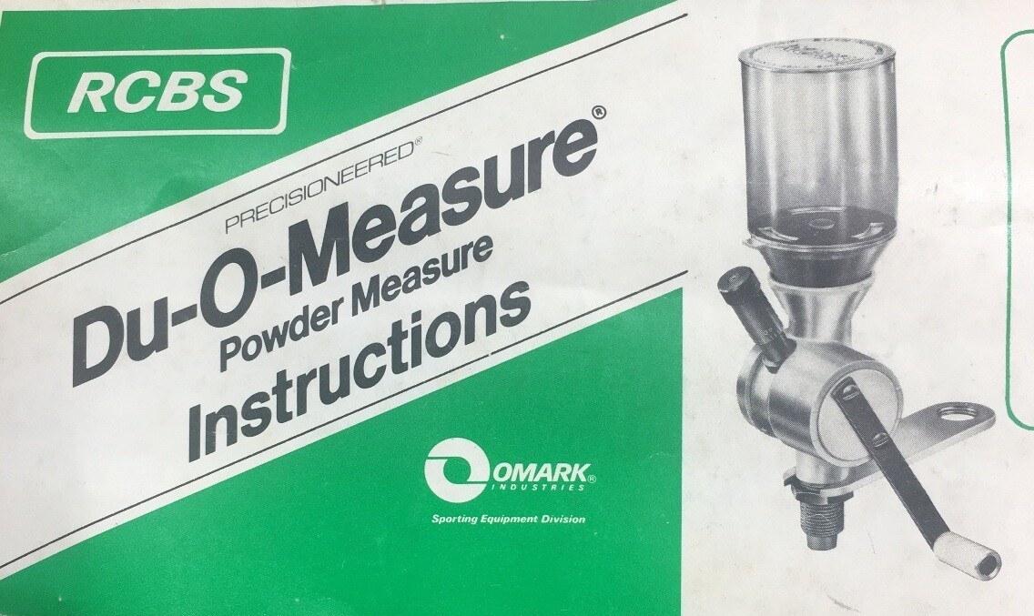 RCBS {by OHAUS} DU-O-MEASURE REPLACEMENT POWDER HOPPER / RESERVOIR WITH ...