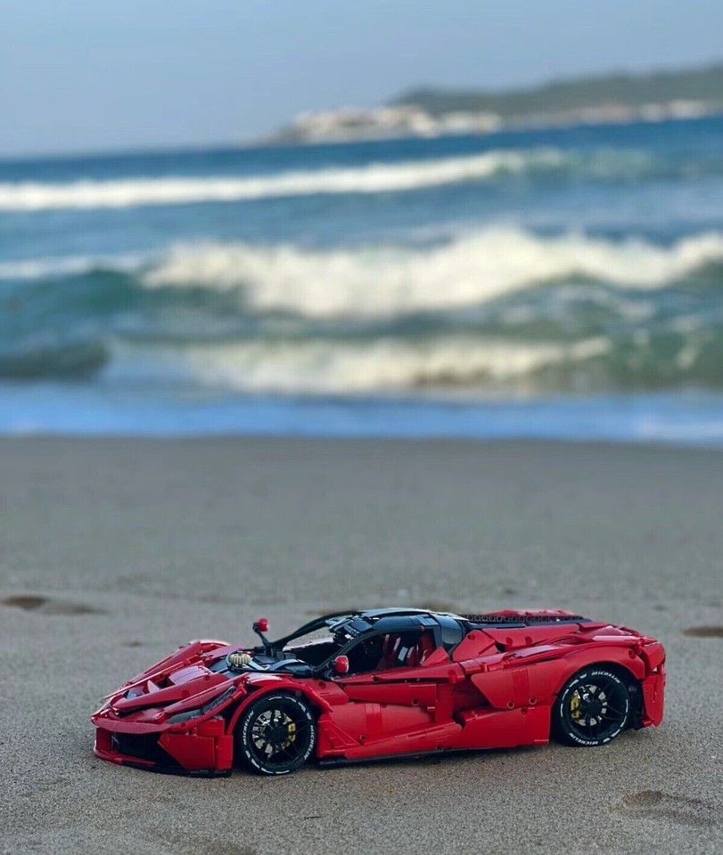 CADA Technic Ferrari LaFerrari, Race Car Model Building Kit, 1:8 Scale ...