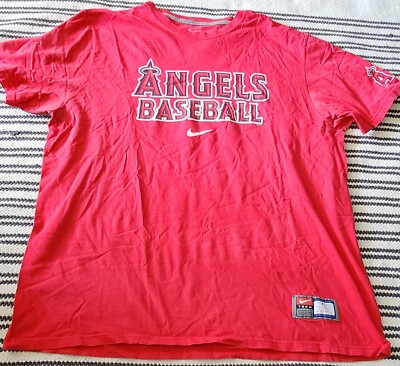 Genuine Merchandise NIKE TEAM Angeles Baseball Red T Tee Shirt Mens 2XL ...