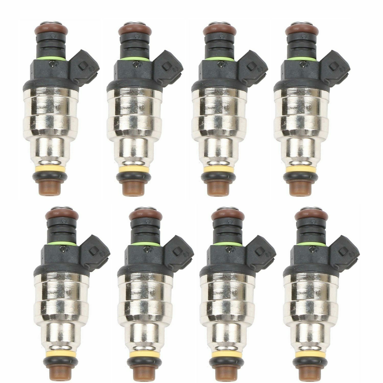8PCS 42lb EV1 Style Fuel Injectors For Ford Mustang GT Chevrolet ...