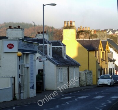 Photo 6x4 Main Street Inverkip Idzholm Hill can be seen behind the ...
