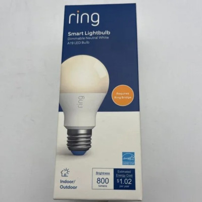 Ring Smart LED Light Bulb A19 800 Lumens Control From Ring NEW NIB | eBay
