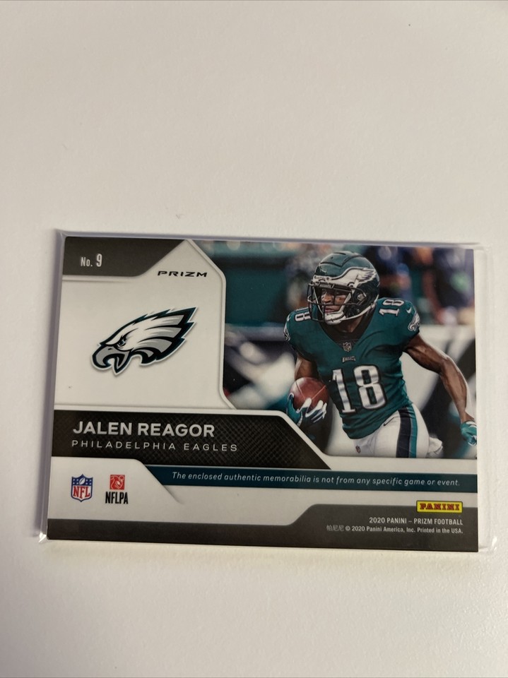 2020 Prizm Jalen Reagor Rookie Gear Pink Prizm Jersey Patch Relic RC #9 ...