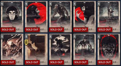 Topps Marvel Collect! 2022 Werewolf by Night Posters SUPER RARE SET ...